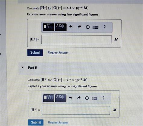 Solved Calculate H For OH 4 4104M Express Your Chegg Com