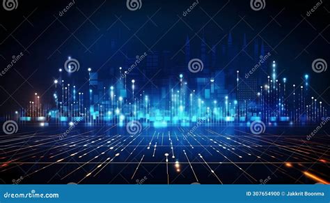 Abstract Technology Background With Circuit Board Generative Ai Illustrations Stock