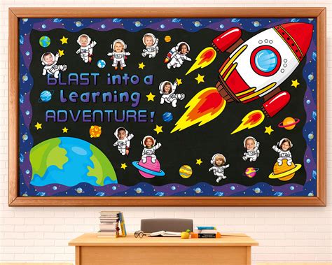 Buy Outer Space Astronaut Bulletin Board Decorations Space Theme Classroom Decor Back To School
