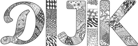 Zen Doodling Initials Virginia Beach Public Library