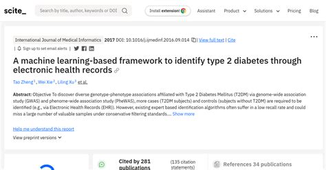 A Machine Learning Based Framework To Identify Type 2 Diabetes Through