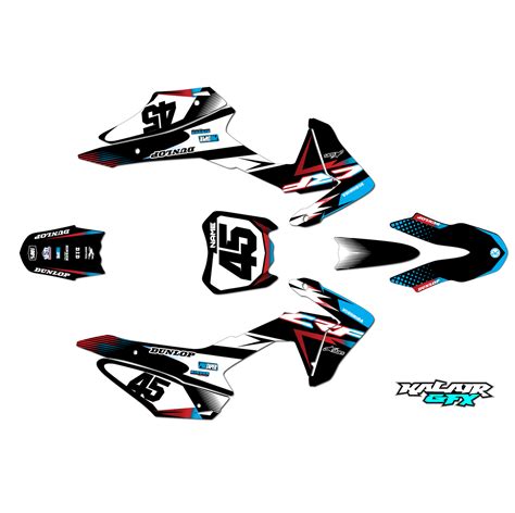 Graphics Kit For Honda Crf110f 2013 2018 Division Series Kalair Gfx