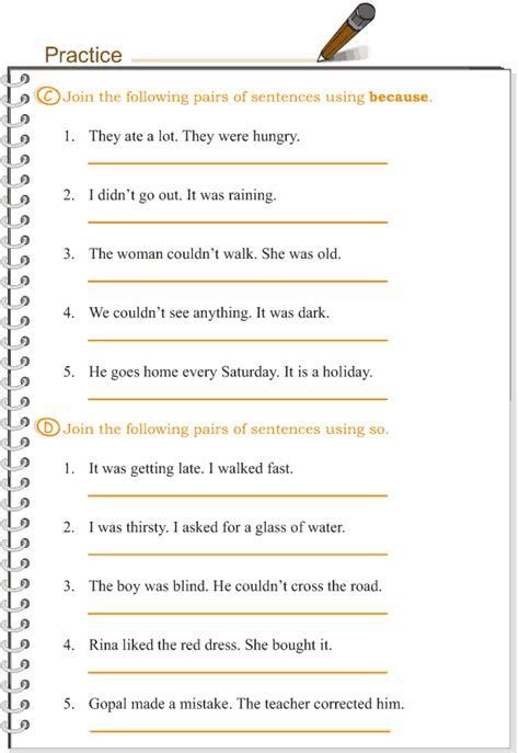 Compound Sentences Worksheets Combining Compound Sentences Worksheet