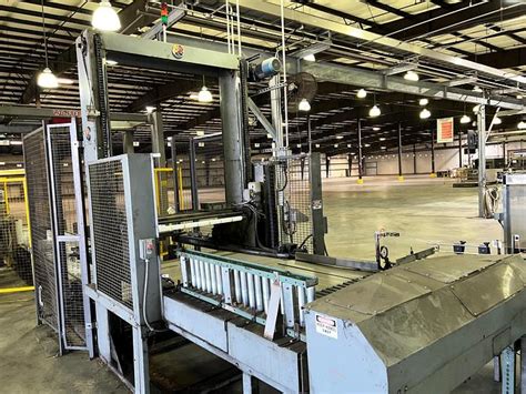Used Palletizer A B C Model Node 7 Automatic Wulftec Wrapper 16 18