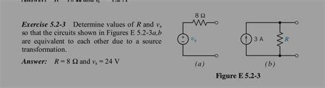 solved exercise 5 2 3 determine values of r and vs so that