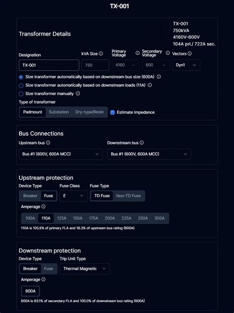 Ben Gibb P Eng Pe On Linkedin Power Designer Pro Now Auto Sizes Transformer Breaker Fuse