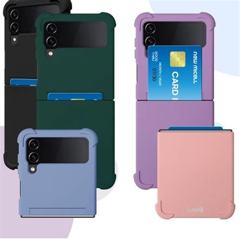 폰뿌 New Micell 뉴미셀 Z플립4 Sf 카드 에어 젤리 케이스 C