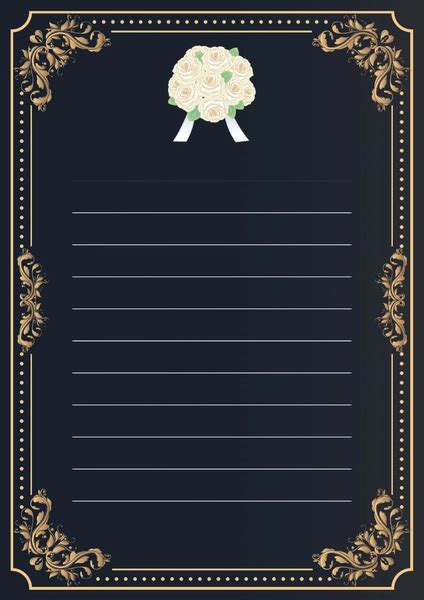 便箋 花の無料デザインテンプレート デザインac