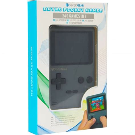 Silvergear Mini Retro Arcade Spelcomputer Grijs