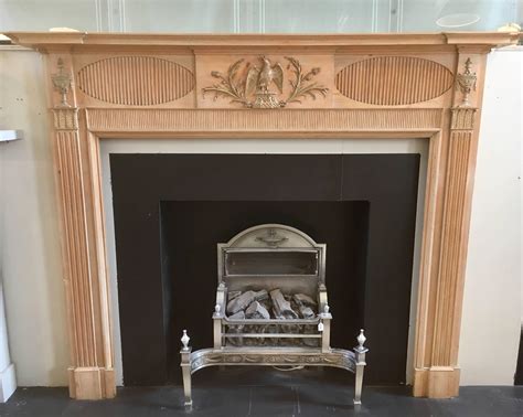 Early 19th Century Antique Pine And Gesso Georgian Timber Fireplace
