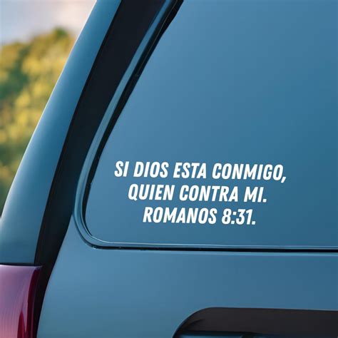 Si Dios Esta Conmigo Quien Contra Mi Romanos 831 Sticker Premium