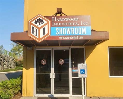 Bold Custom Signage Brands Storefront Hardwood Industries Kent Wa