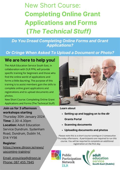Help With Online Applications And Forms Adult Education South East