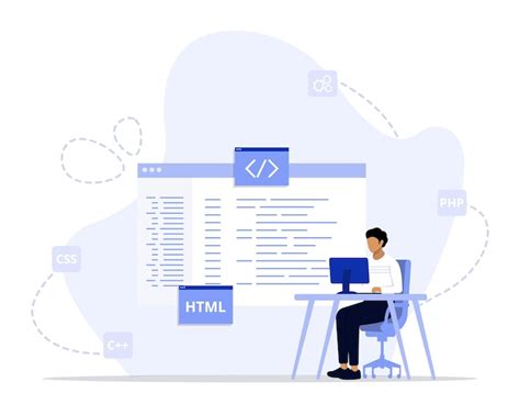 Premium Vector Programming Concept Illustration