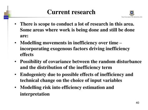 Ppt Efficiency And Productivity Measurement Stochastic Frontier Analysis Powerpoint