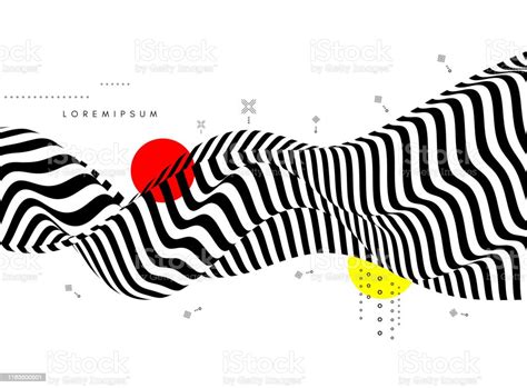 착시와 흑백 배경 패턴은 브로셔 연례 보고서 잡지 포스터 프리젠 테이션 전단지 및 배너템플릿으로 사용할 수 있습니다 3d 벡터 그림입니다 3차원 형태에 대한 스톡 벡터 아트