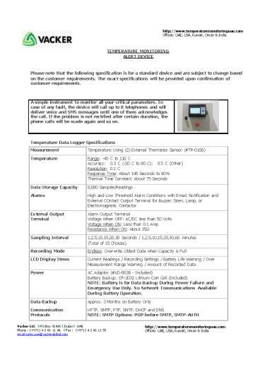 Temperature Monitoring Presentation Free To Download