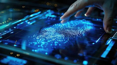 A Machine Recognizes And Measures Fingerprints Premium Ai Generated Image