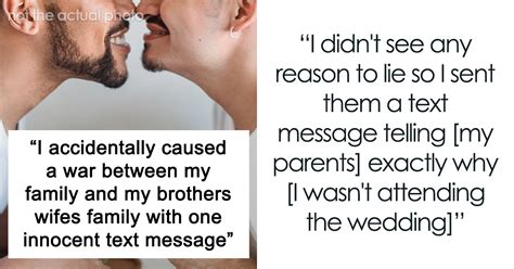 “two Fronts Formed” A Mans Absence From A Wedding Causes Chaos As The Reason He Didnt Attend