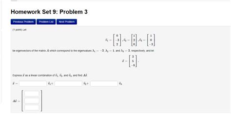 Solved Homework Set 9 Problem 3 Previous Problem Problem