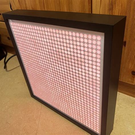 🟪 Led Rgb Matrix Ws2812b Esp32 Wled 32x32 Round Square Grid Screen Ikea Picture Frame Diffusor