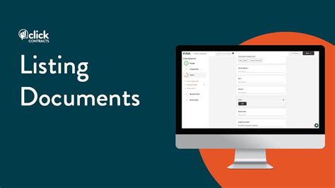 Streamline Your Listing Process Click Contracts