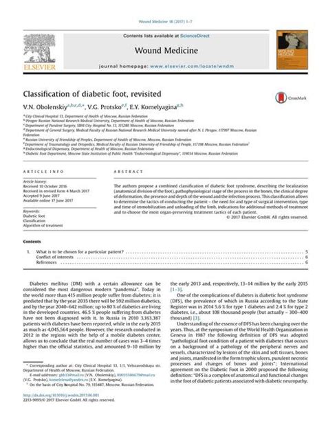 Classification Of Diabetic Foot Jessy González Udocz Classification Of Diabetic Foot Jessy González Udocz