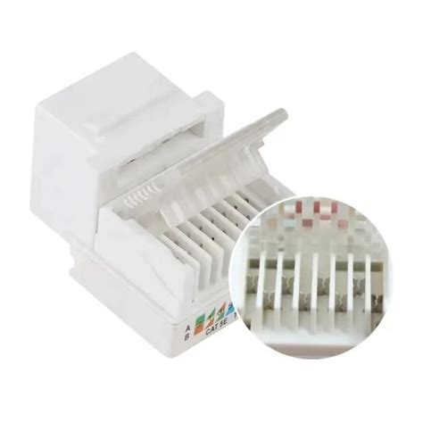 Utp Keystone Jack Rj45 Cat 5e 6 Connector 90 Degree Network Module Keystone Jack And Utp Rj45