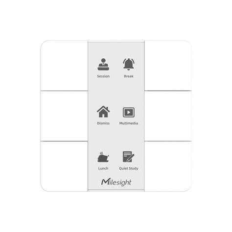 Milesight Ws136 And Ws156 Lorawan 6 Button Smart Scene Panel Shopiot