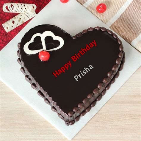 ️ Heartbeat Chocolate Birthday Cake For Prisha