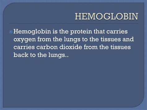 PPT STRUCTURE FUNCTION OF HEMOGLOBIN PowerPoint Presentation ID 2089670