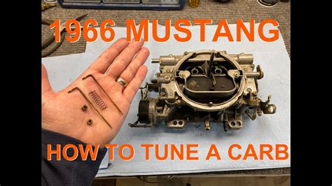 How to tune Edelbrock 1406 Carburetor - YouTube