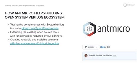 Tech Talk With Antmicro Building An Open Source System Verilog