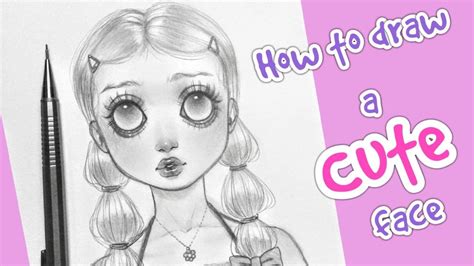 How To DRAW A CUTE Face Face Drawing Tutorial YouTube Drawing Tutorial Face Face Drawing