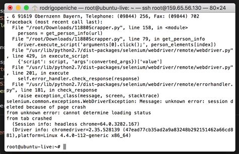 Selenium Python Crashes When Running On Ubuntu Vps Stack Overflow