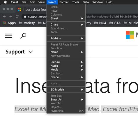 office365 excel import data from picture command is missing super