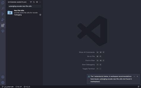 Recommended Extension Not Found In Marketplace But Found Manually