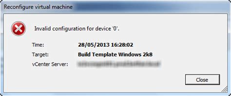 Invalid Configuration For Device VNIC Error Everything Virtual
