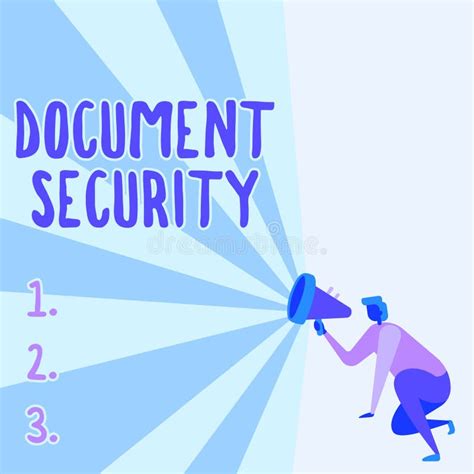 Text Sign Showing Document Security Business Idea Maintenance Of Security Of All Of The