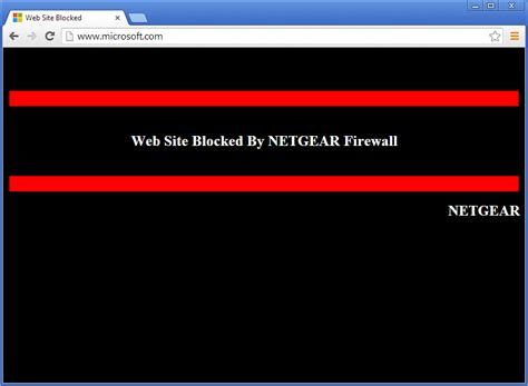 networking website blocked by netgear firewall super user