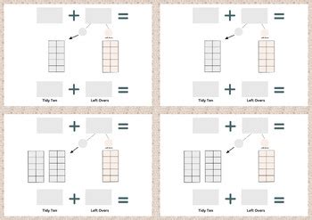 Tens Frame Addition Adding Through Tens Using Tens Frames TPT