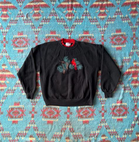 Vintage 1990s Morning Sun Cardinal Sweatshirt Etsy