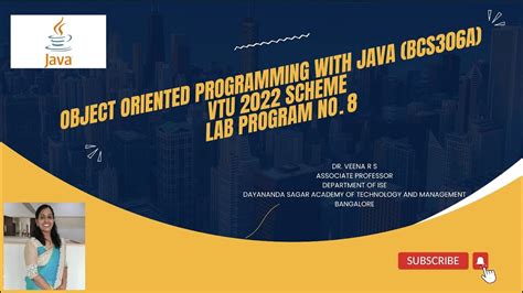 object oriented programming with java bcs306a vtu 2022 scheme lab program 8 nested