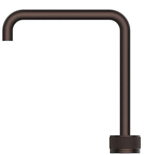 Mica Fluted Soft Square Hob Sinkbasin Mixer Set Dusk Bronze