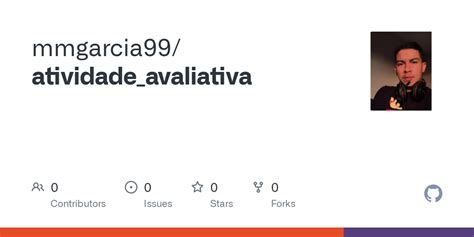 GitHub Mmgarcia Atividade Avaliativa