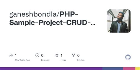 Github Ganeshbondlaphp Sample Project Crud With Mysql