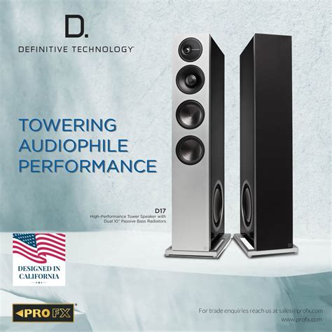 Definitive Technology Demand D17 Tower Speaker True Audiophile Sound