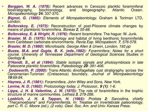 Ppt Microfossil References Powerpoint Presentation Free Download Id 5527745