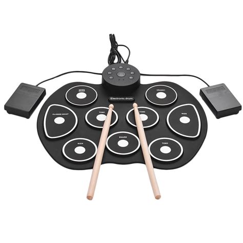 Electronic Drum Usb Rol Up Drum Set Digital Silico Grandado
