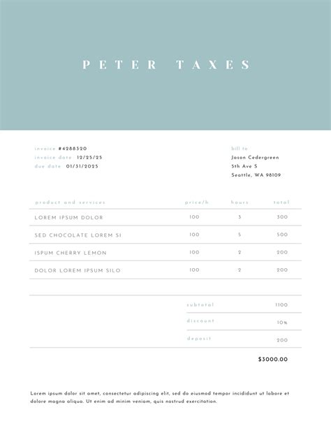 Invoice 07 Customizable Invoice Template Shutterstock Invoice 07 Customizable Invoice Template Shutterstock